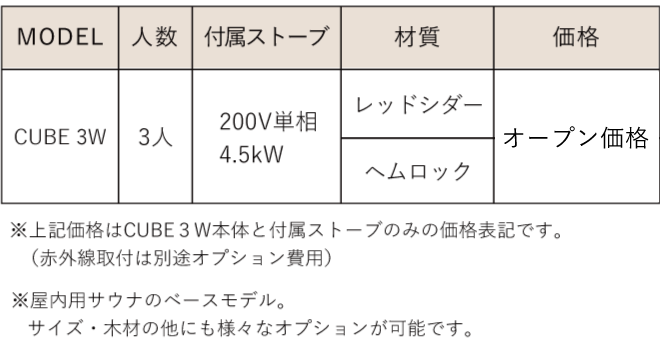 CUBE 3W - 屋内サウナと水風呂のkokolo sauna